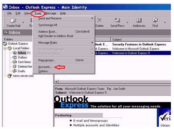 Seaside Communications - Outlook POP3 Email Setup